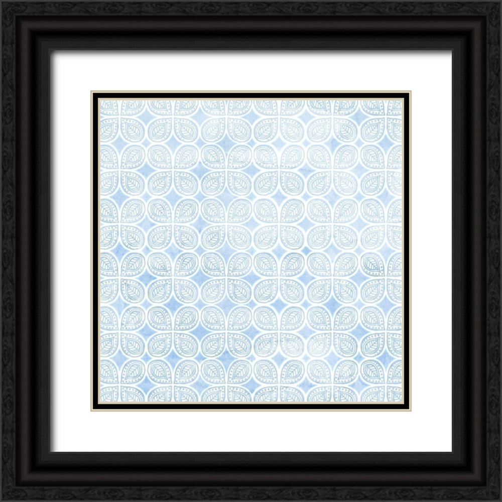 Wang, Melissa 26x26 Black Ornate Wood Framed with Double Matting Museum ...