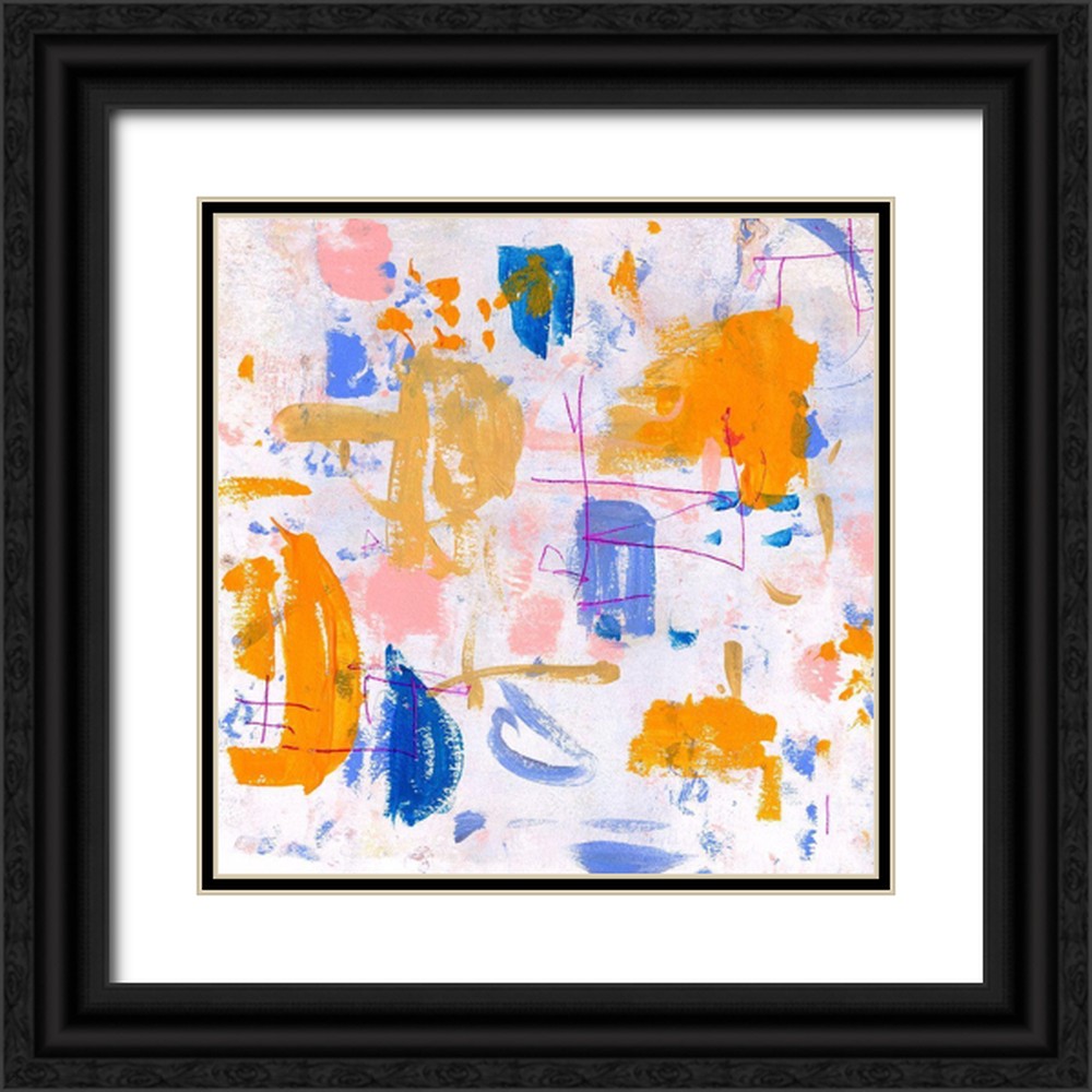 Wang, Melissa 26x26 Black Ornate Wood Framed with Double Matting Museum ...