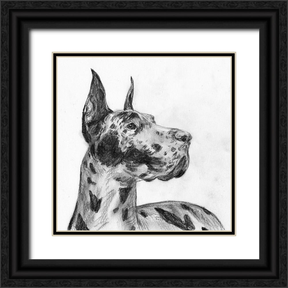 Wang, Melissa 26x26 Black Ornate Wood Framed with Double Matting Museum ...