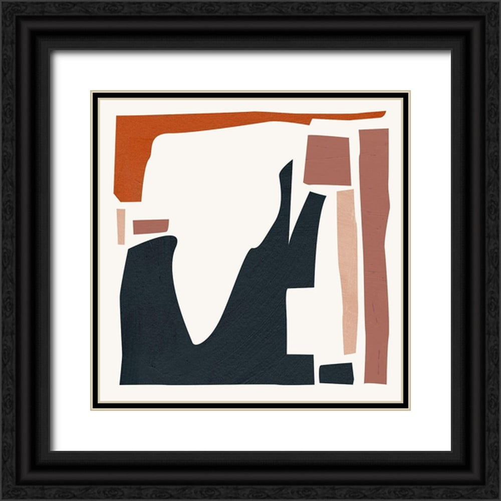Wang, Melissa 26x26 Black Ornate Wood Framed with Double Matting Museum ...