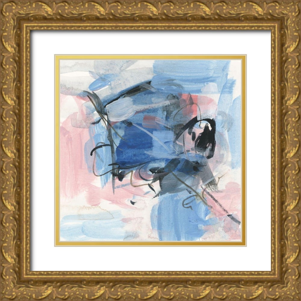 Wang, Melissa 26x26 Gold Ornate Wood Framed with Double Matting Museum ...
