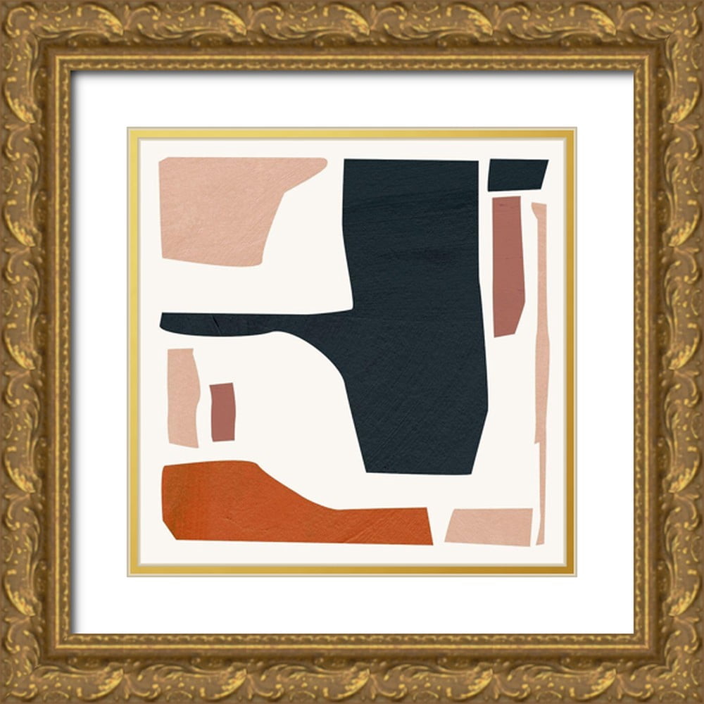 Wang, Melissa 26x26 Gold Ornate Wood Framed with Double Matting Museum ...