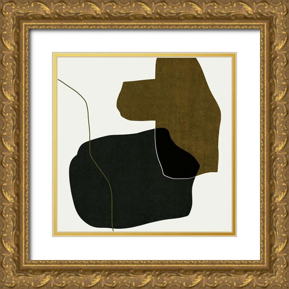 Wang, Melissa 26x26 Gold Ornate Wood Framed with Double Matting Museum ...
