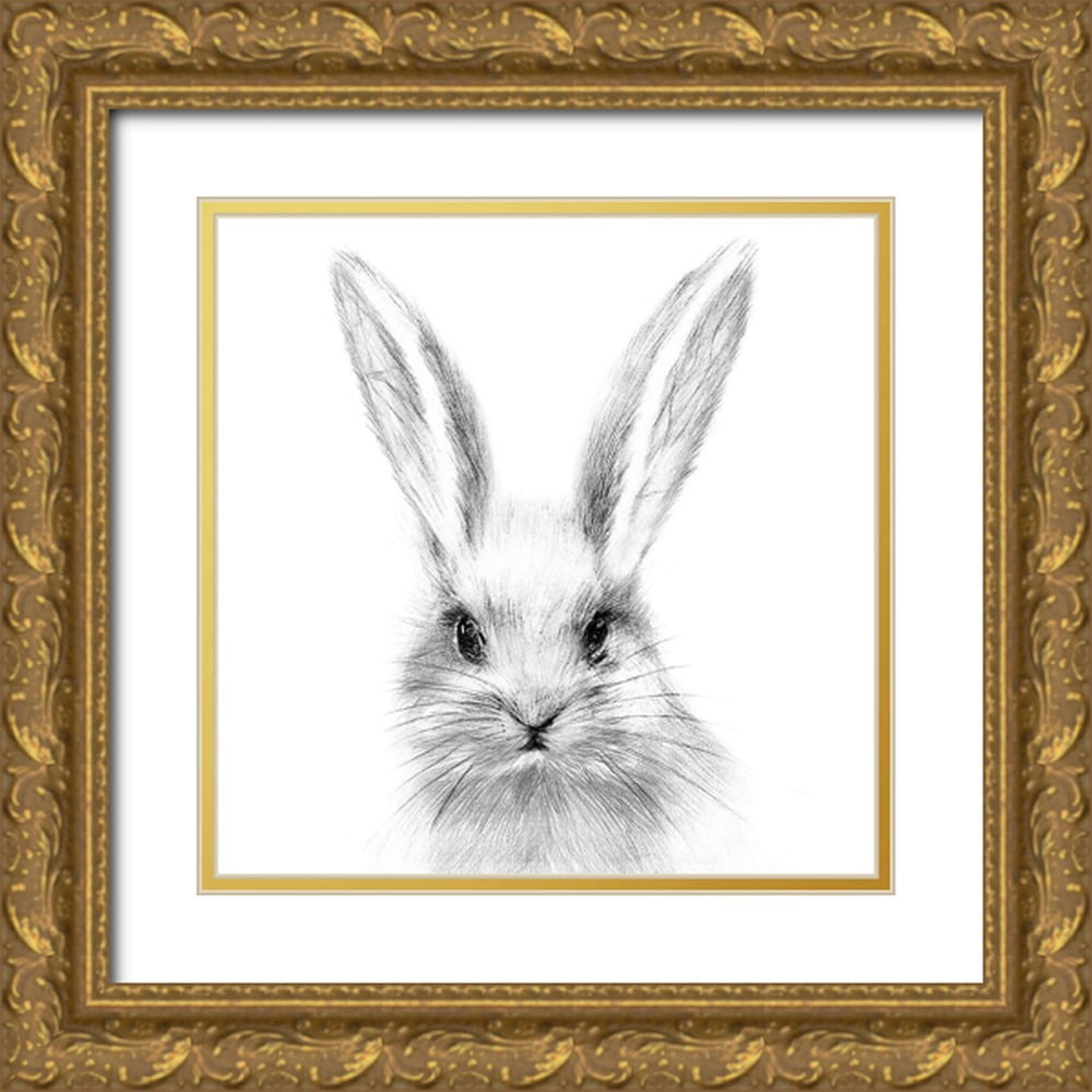 Wang, Melissa 26x26 Gold Ornate Wood Framed with Double Matting Museum ...