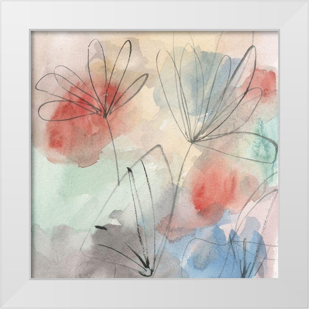 Wang, Melissa 26x26 White Modern Wood Framed Museum Art Print Titled ...