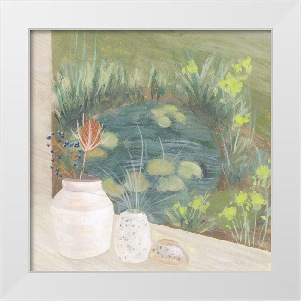 Wang, Melissa 26x26 White Modern Wood Framed Museum Art Print Titled ...