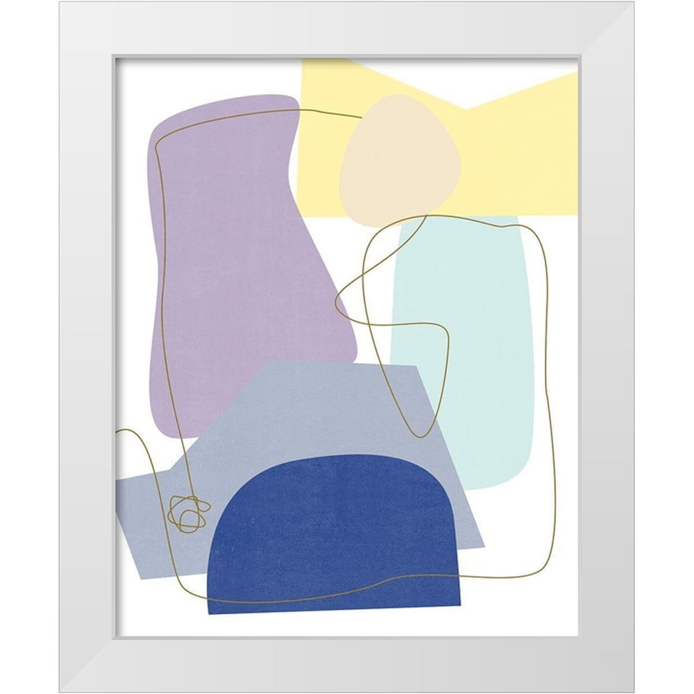 Wang, Melissa 26x32 White Modern Wood Framed Museum Art Print Titled - Luminous Bay II - Walmart.com