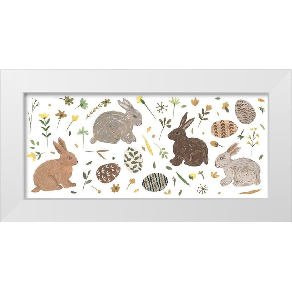 Wang, Melissa 32x16 White Modern Wood Framed Museum Art Print Titled ...