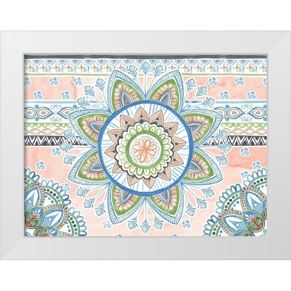 Wang, Melissa 32x25 White Modern Wood Framed Museum Art Print Titled ...