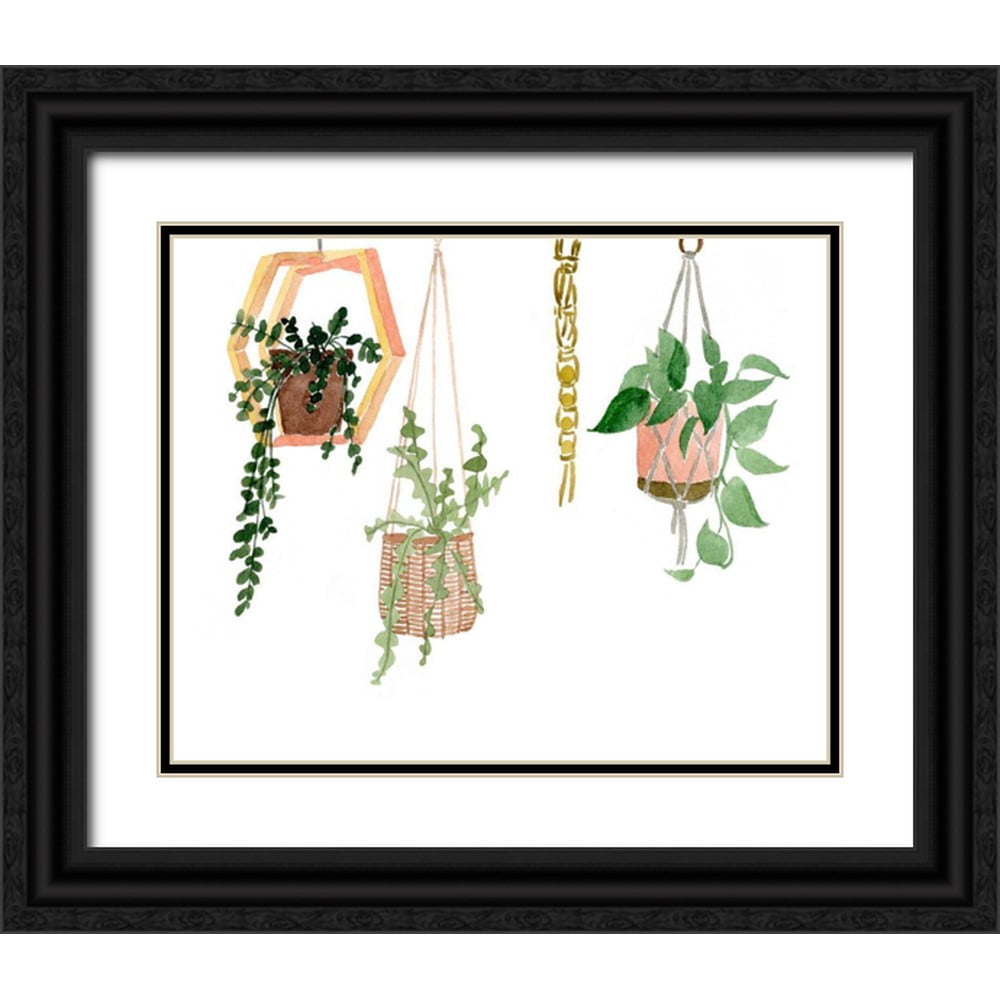 Wang, Melissa 32x26 Black Ornate Wood Framed with Double Matting Museum ...