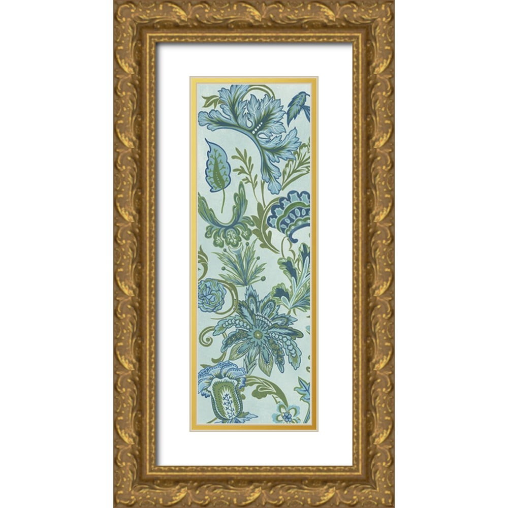 Wang, Melissa 9x18 Gold Ornate Wood Framed with Double Matting Museum ...