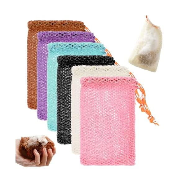 WangHooo 2 Pieces African Net Sponge – Real Authentic Exfoliating Bath ...