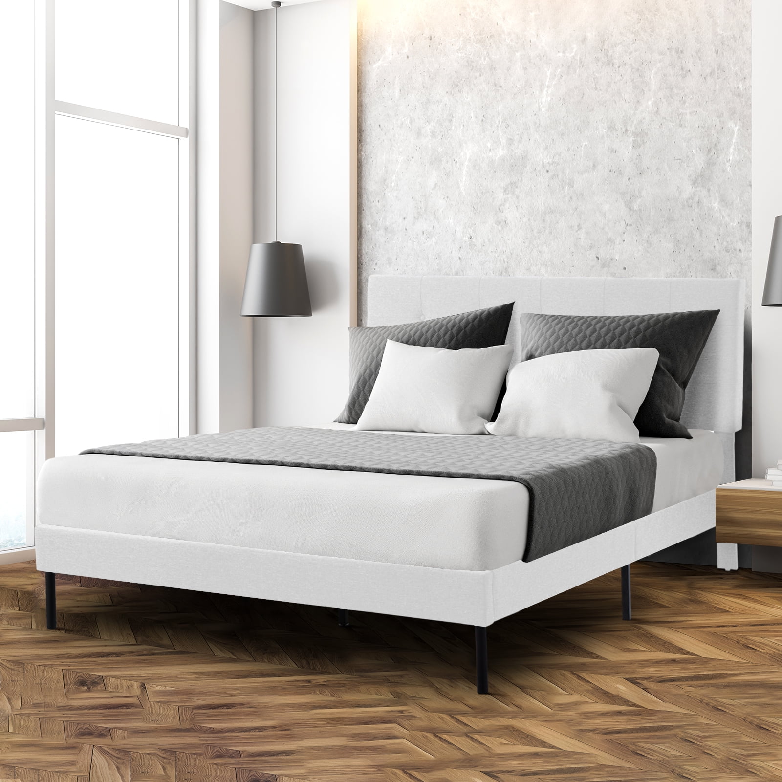 WangSiDun Full Bed Frame for Adults Kids, Platform Bed Frame with ...