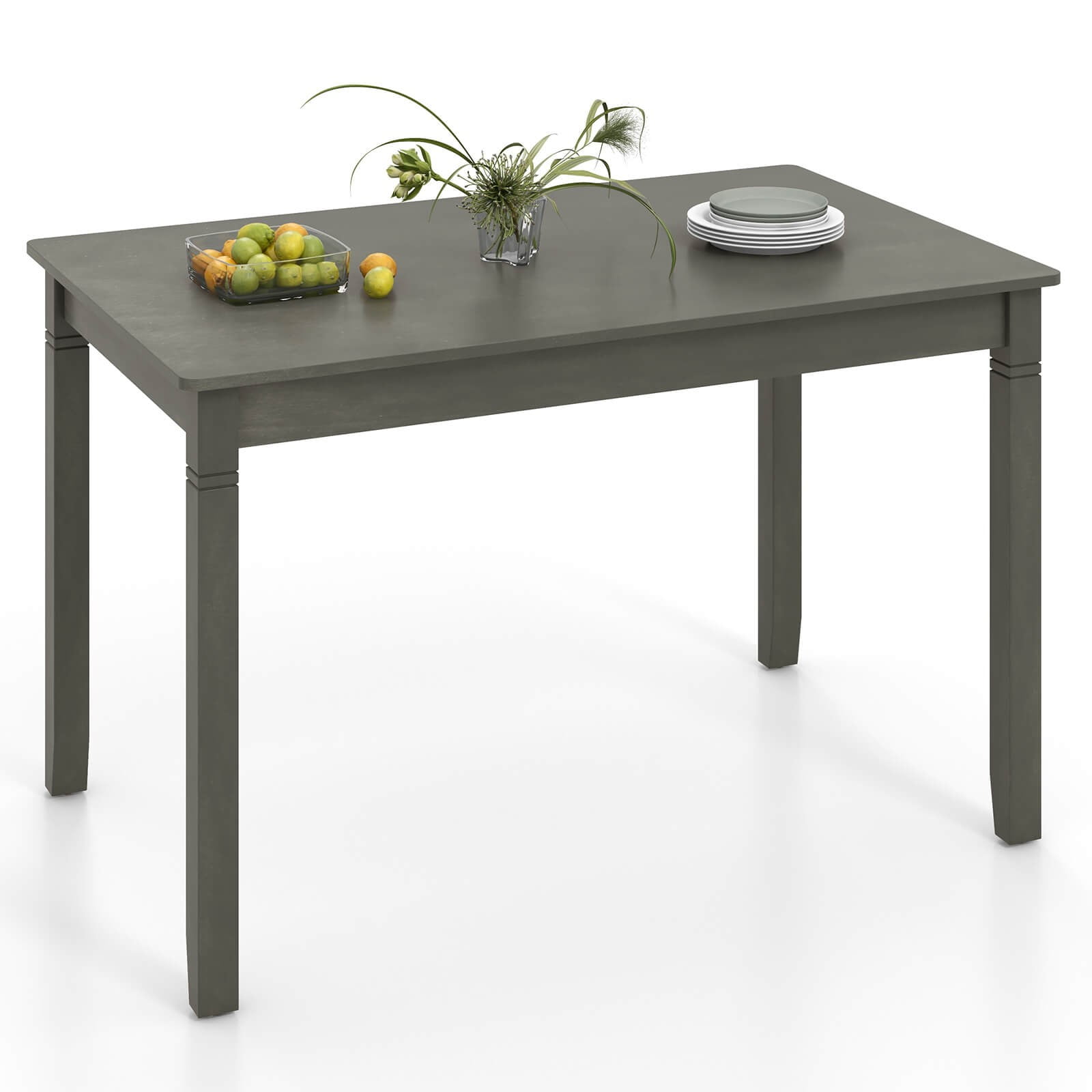 Wangbujianwang Dining Table for 4 People, 48” x 29” Kitchen Table with ...