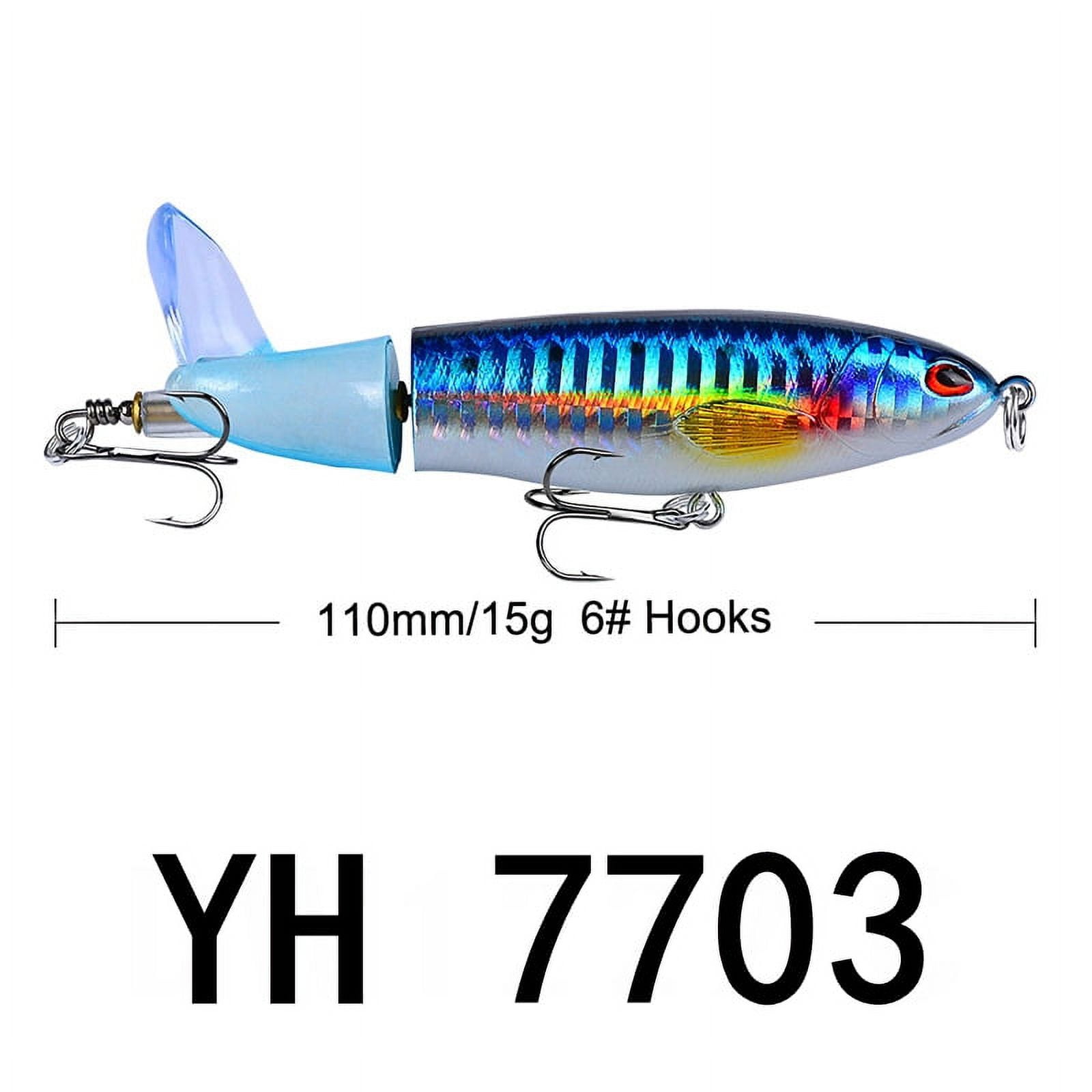 Wangchuanyunchi 11cm 15g Whopper Popper Hard Fishing Lure with Rotating ...