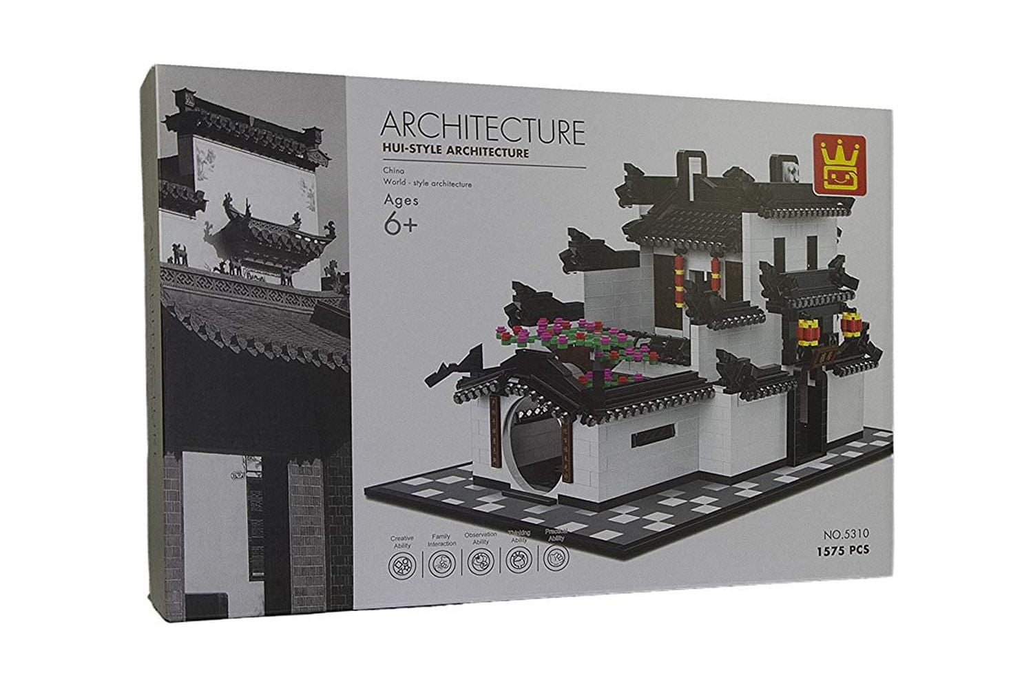 Wange Blocks Architecture Series China Hui-Style Compatible Building ...