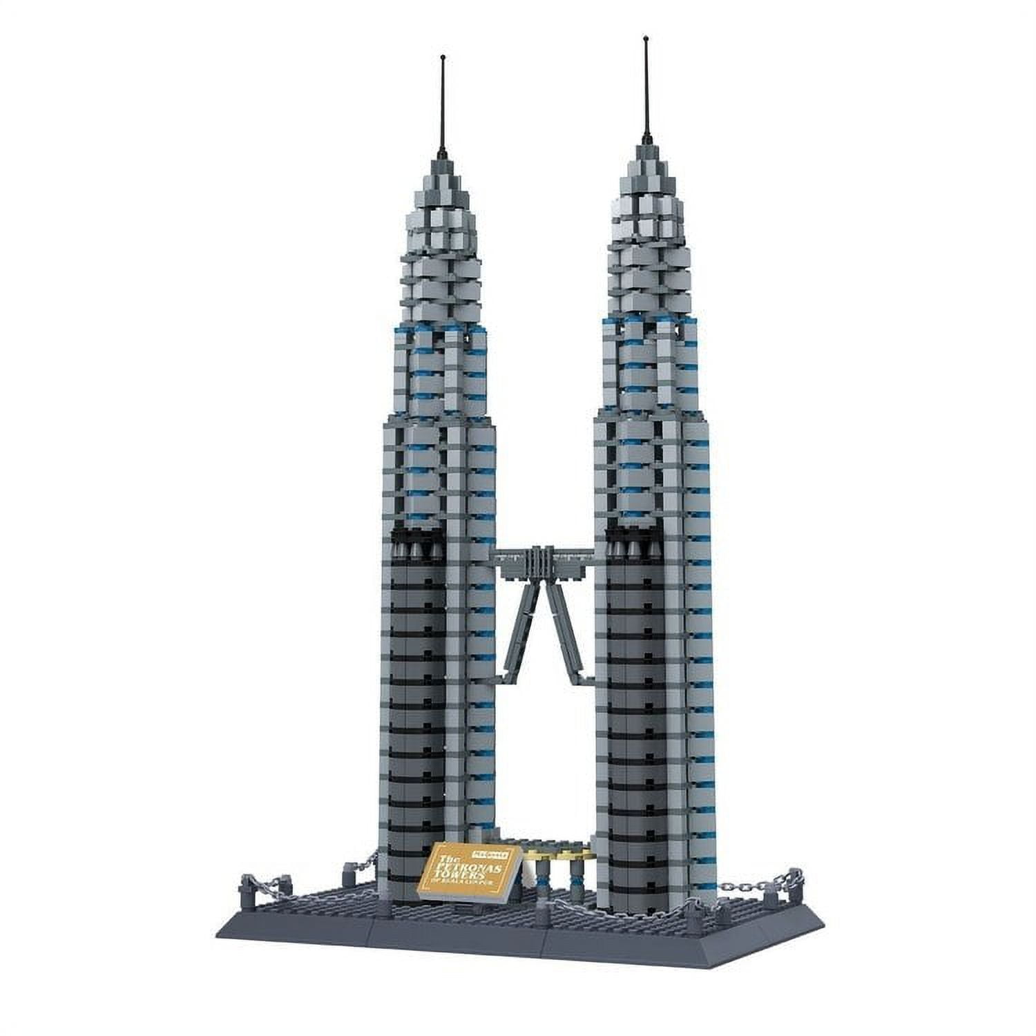 Wange Blocks The Petronas Towers Building Block Set 1160 Pieces ...