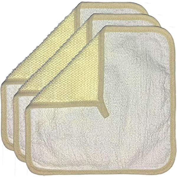 Wanghooo 3 Pack 12" Large XL Soft Weave Spa Exfoliating Face and Body ...