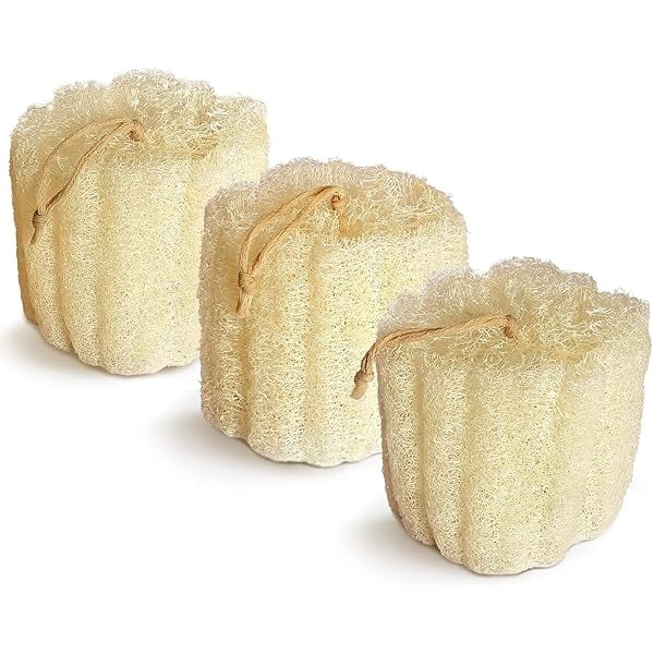Wanghooo Natural Shower Loofah Sponge, Bath Exfoliating Loofa Body ...