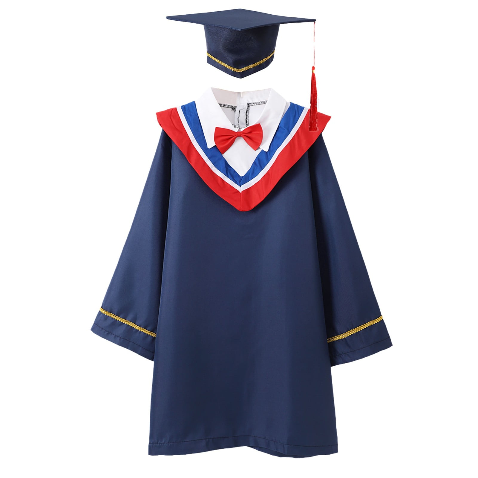 Wangkekeji Graduation Gown Outfit For Boys Kids Toddler Doctor Robe Set ...