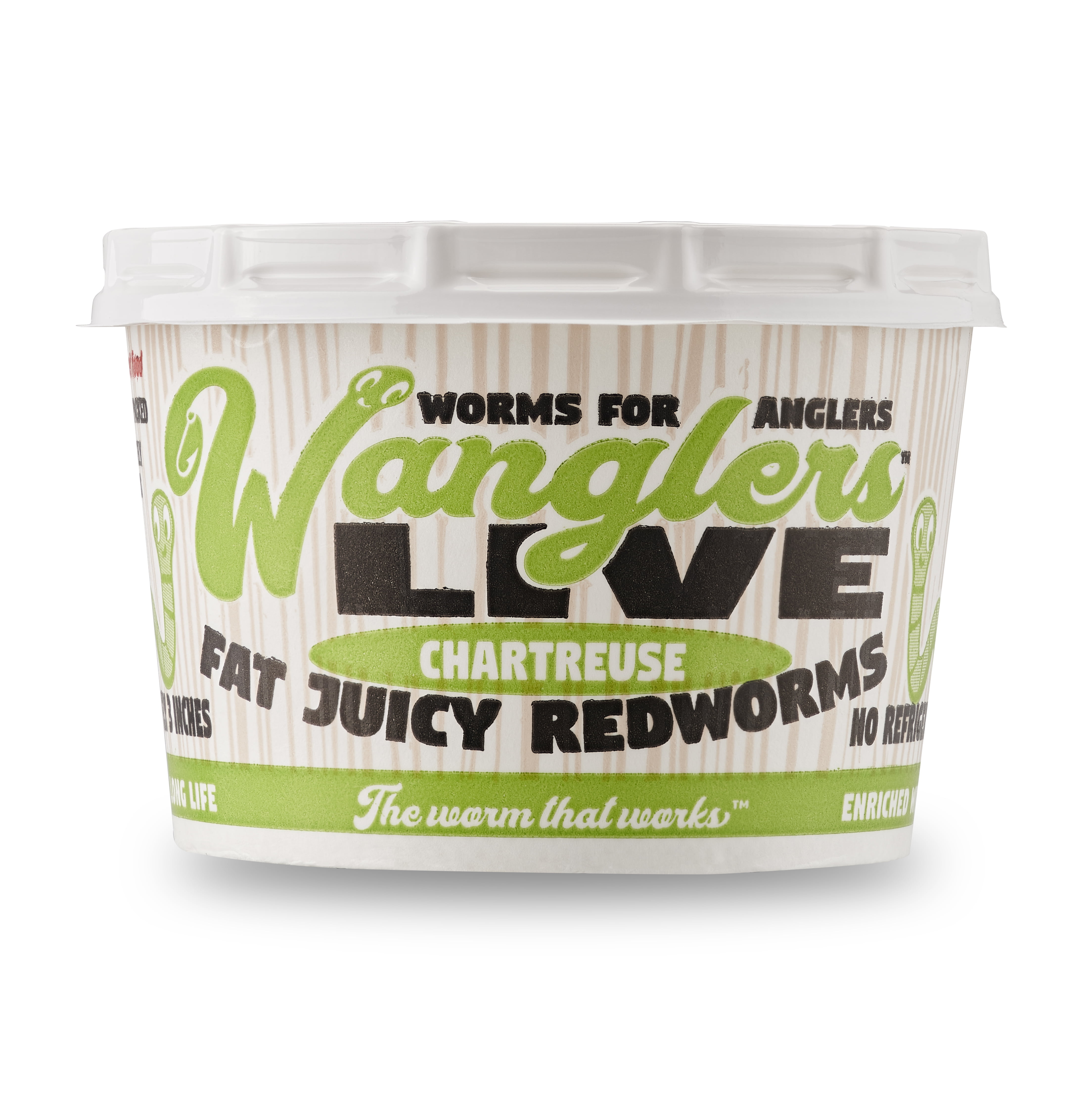 Wanglers 3" Redworm Live Fish Bait, Chartreuse, 30 Count - Walmart.com