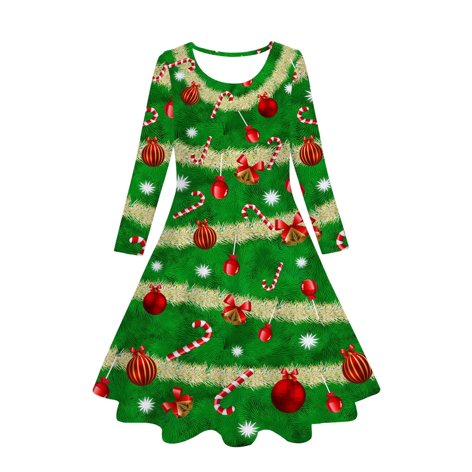 Wangmeiwg Christmas Dress For Girls, Floral Print Girls Party Dress ...