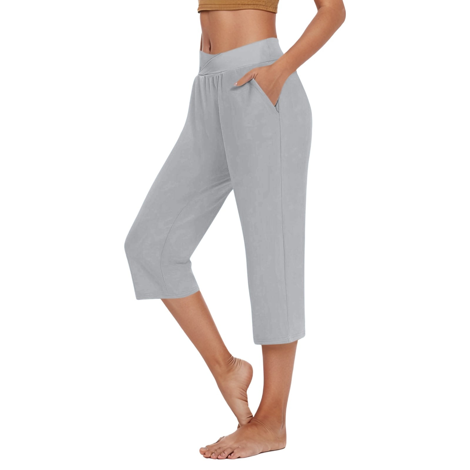 Wangmeiwg Comfortable Casual Three Quarter Pants For Everyday Wear For ...