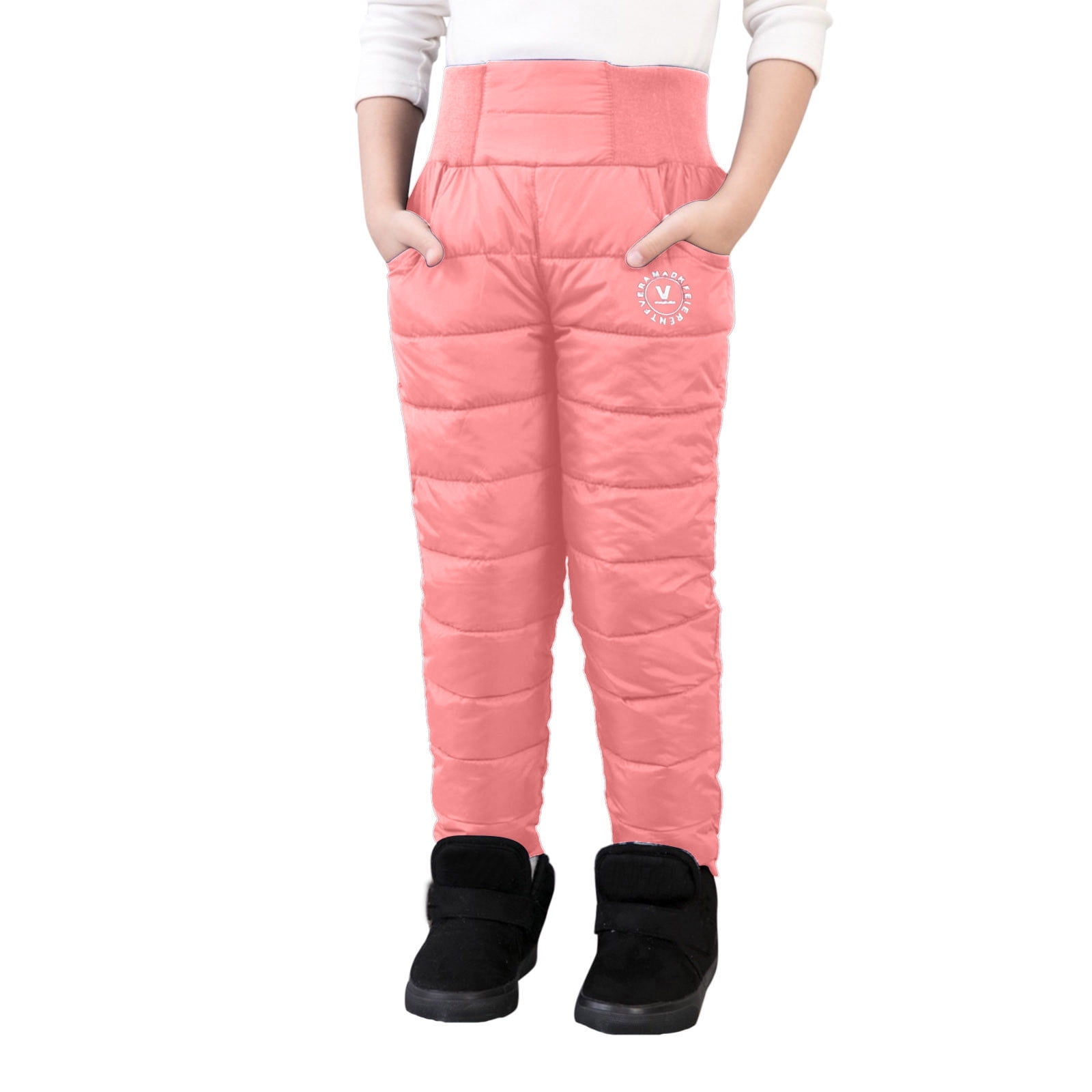 Wangmeiwg Little Girls Boys Snow Pants Thick Winter Warm Lined Kids ...