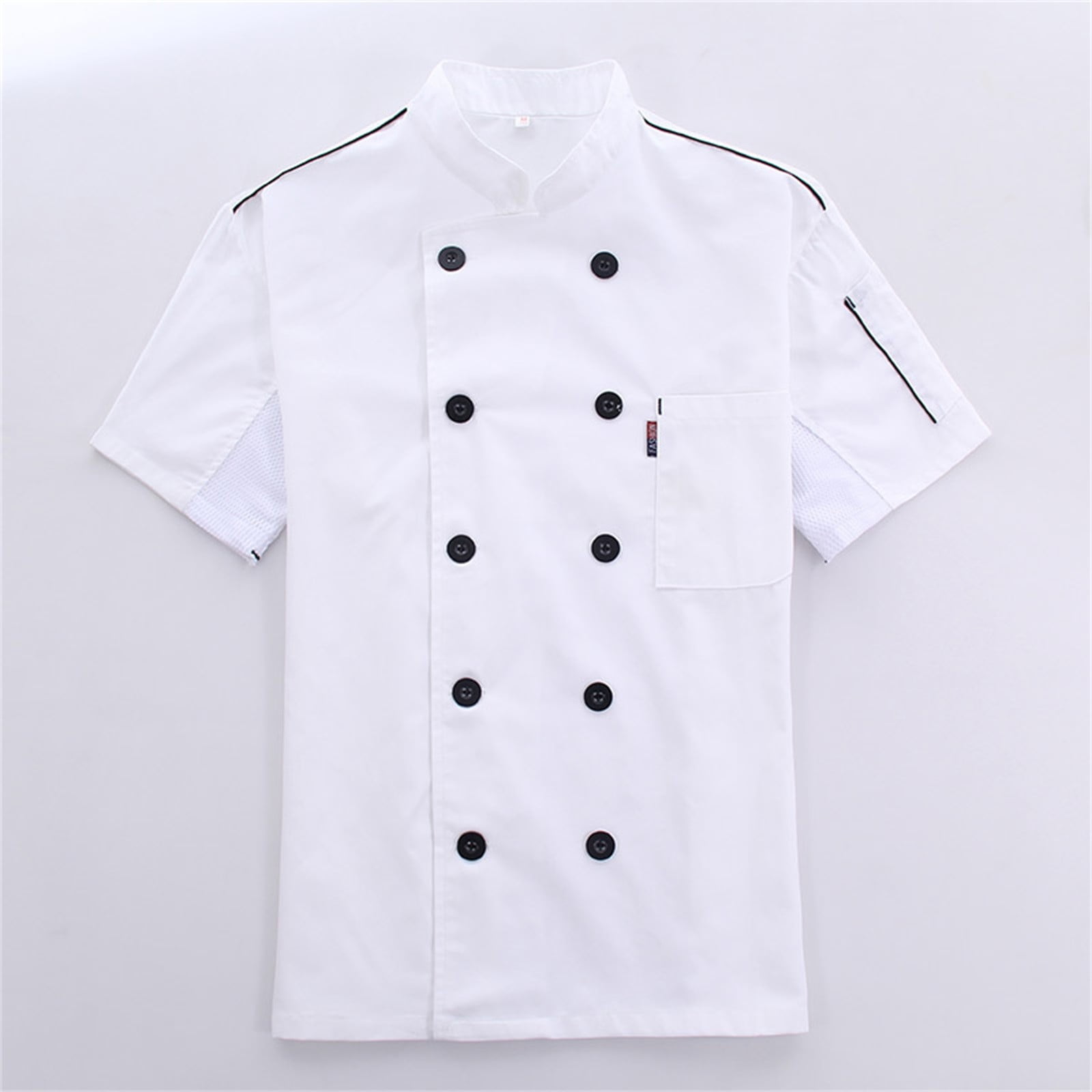 Wangmeiwg Product Men Shirts Chefs Jacket Unisex Kitchen Coat with Long ...