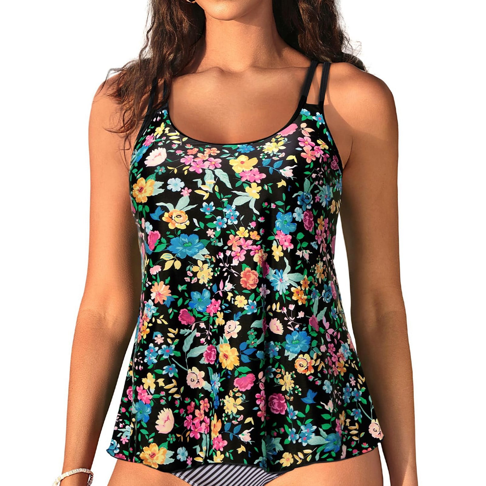 Wangmeiwg Summer Vacation Floral Print Camisole For Women Lightweight ...