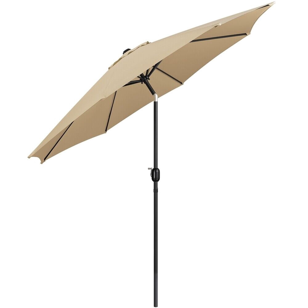 Wangood 10FT Outdoor Patio Umbrella w/ Push Button Tilt and Crank-10FT ...