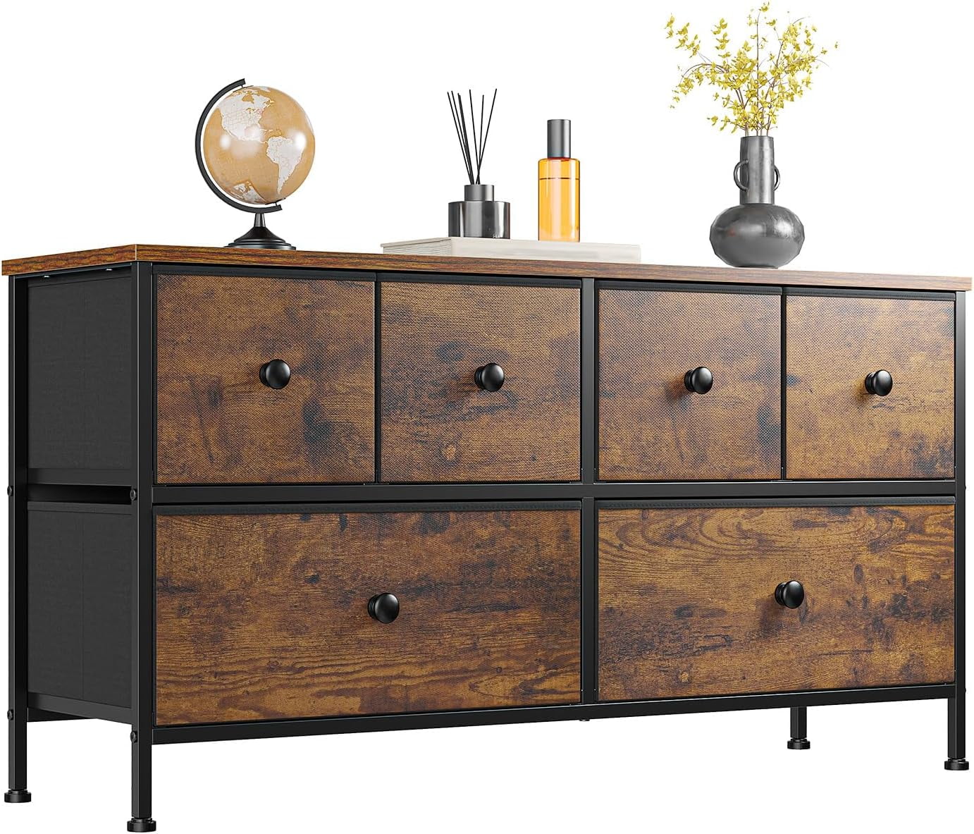 Wangood Dresser for Bedroom with 6 Drawers, Wide Dressers & Chests of ...