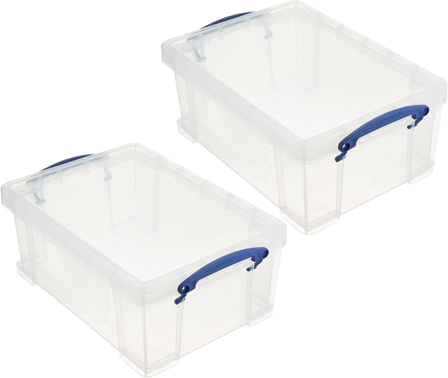 Wangood Really Useful Box 9 Liter Plastic Storage Bins with Lids and ...