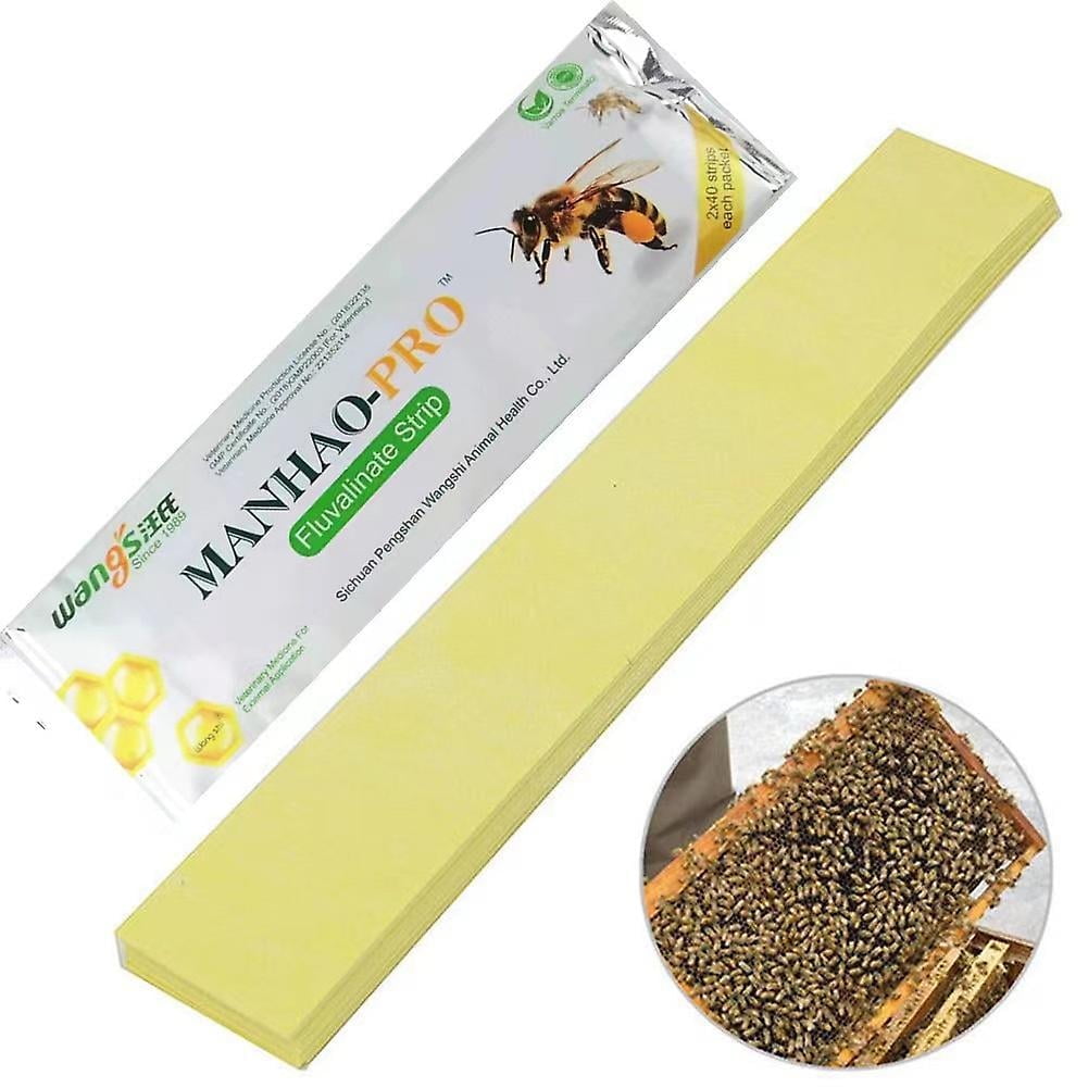 Wangs Bee Mite Control Strips - 80 Pieces, Tau-fluvalinate Acaricide ...