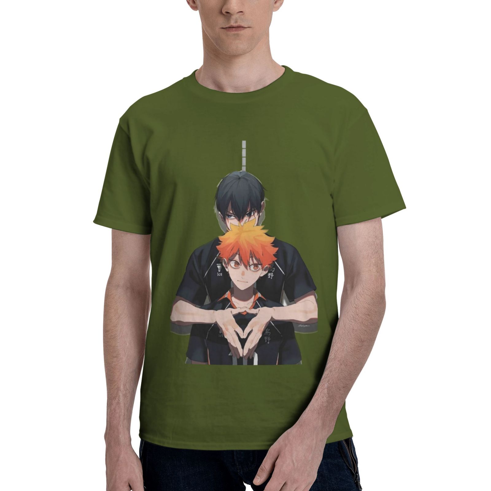 Wangstrong Custom Haikyuu Cotton Tshirt Mens Short Sleeve T-Shirts Men ...