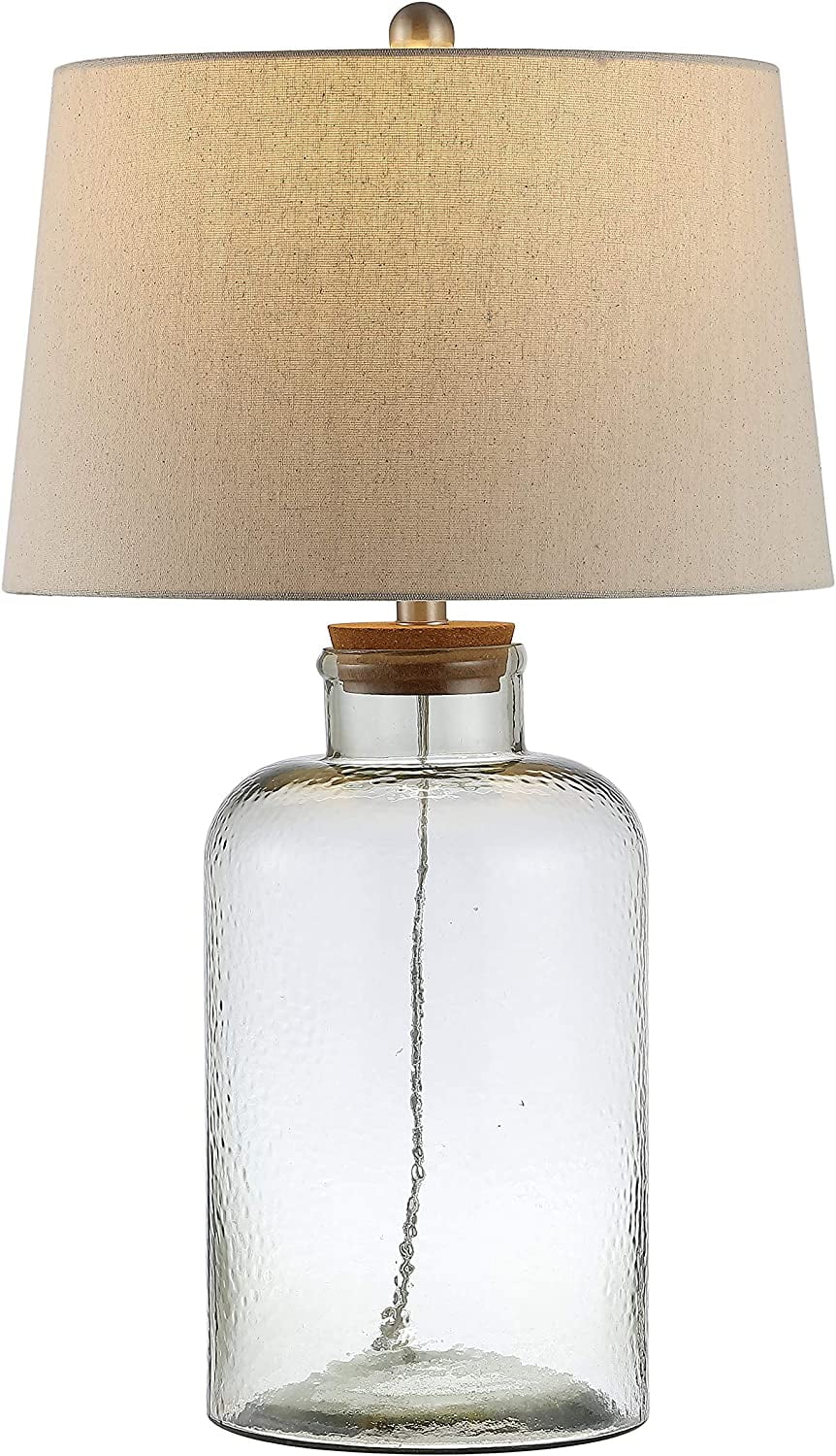 Wangxin Lighting Collection Caden Clear Glass 28-inch Bedroom Living Room Home Office Desk ...