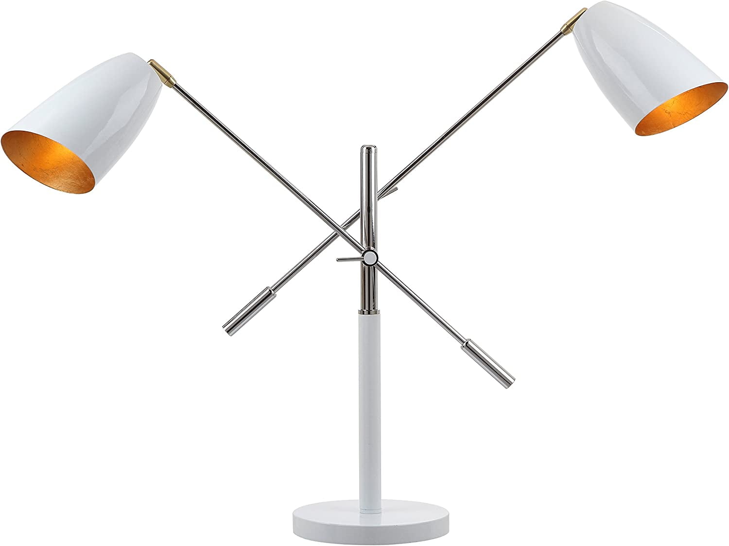 Wangxin Lighting Collection Mavis White/ Gold 2-light 32-inch ...