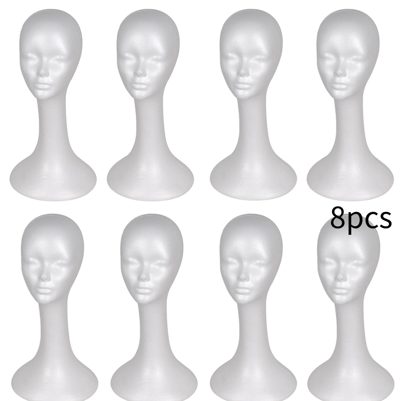 Wangxldd Wig Head Model - Female Foam Long Neck for Hat & Glasses ...