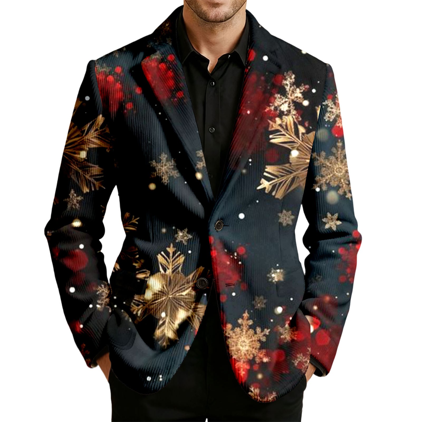 Wangxq Christmas Blazer for Mens Slim Fit Suit Jackets Relaxed Fit ...