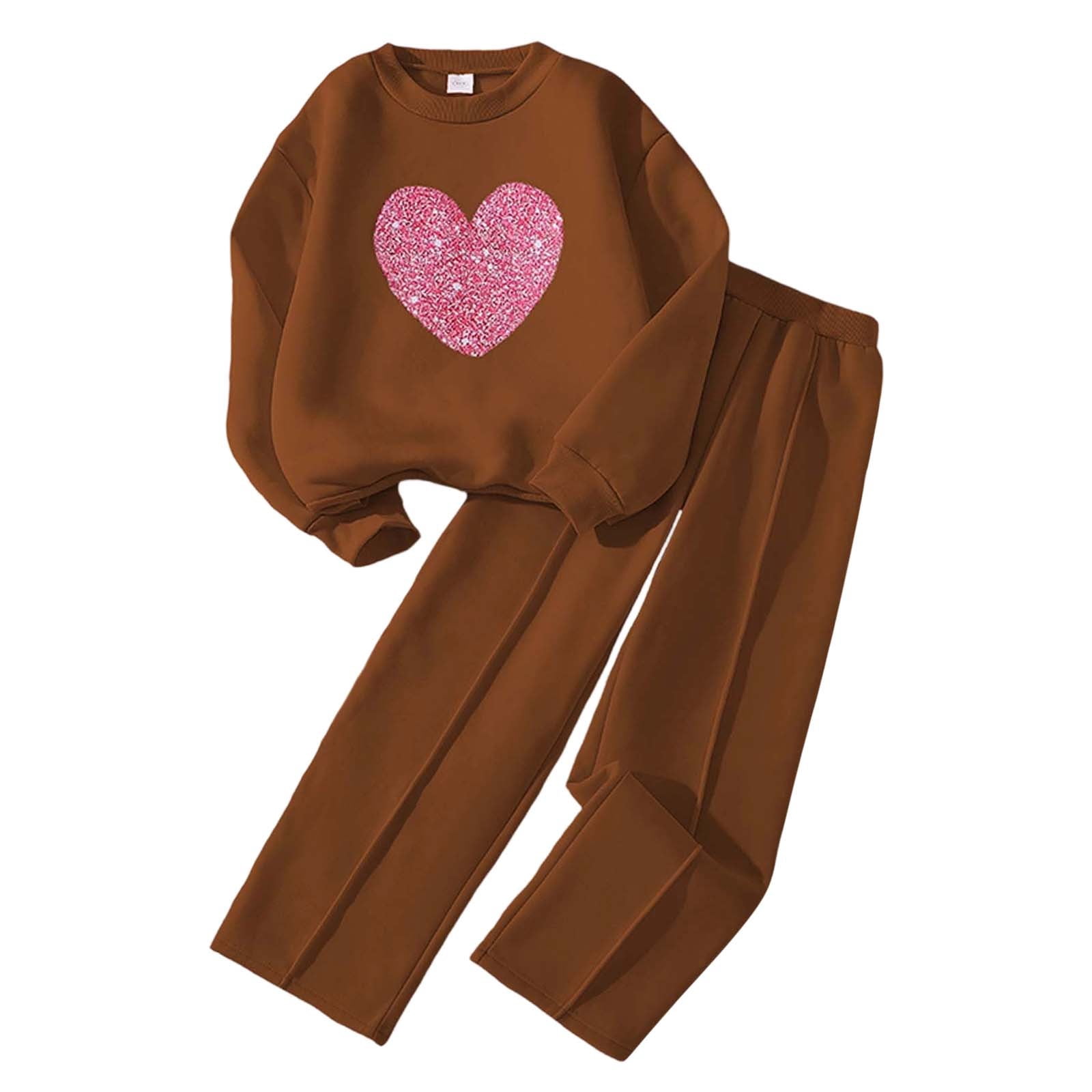 Wangxq Girls Fall Clothes Sets,Girls Tracksuit Long Sleeve Top With ...