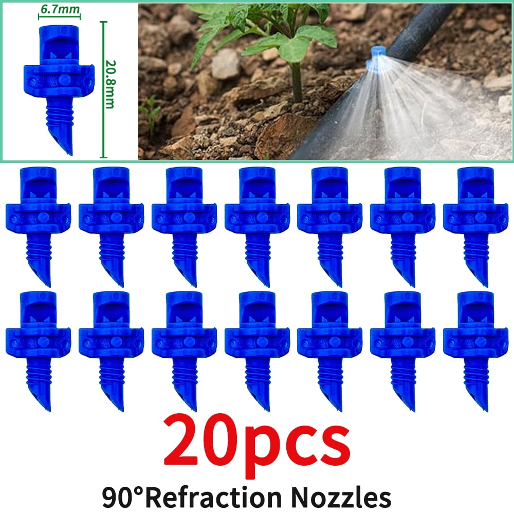 Wangzhenyutt 20-100x 90/180/360 Degree Refraction Nozzle Sprinkler Head ...