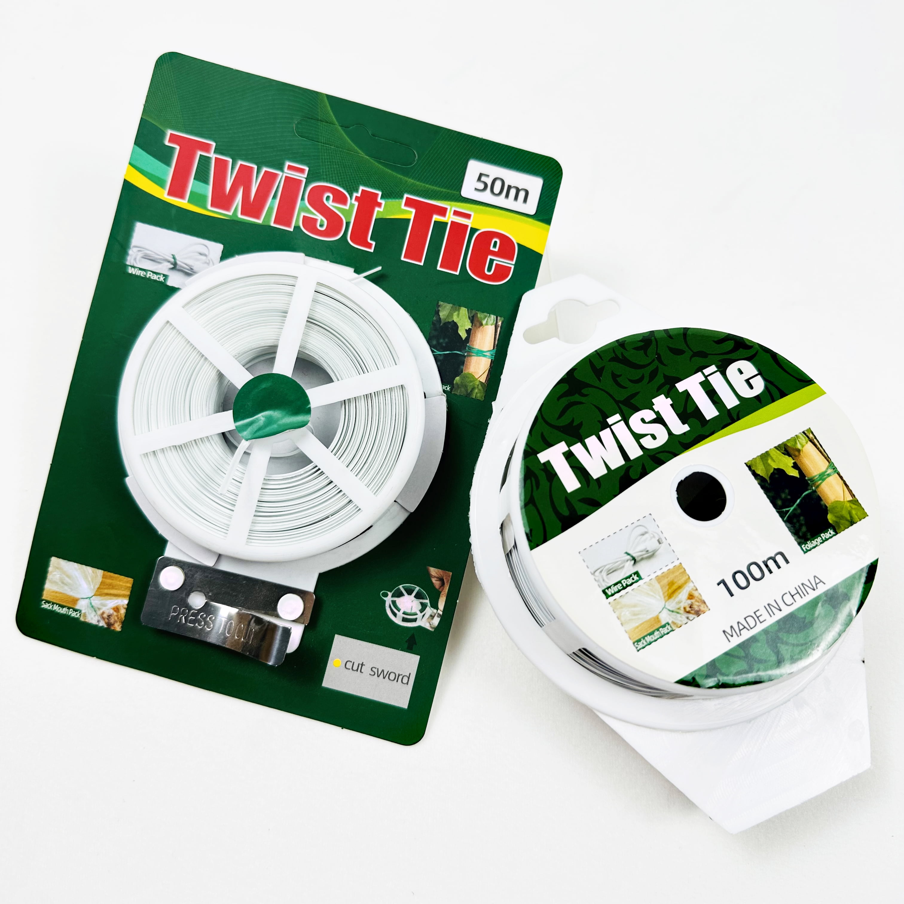 Wangzhenyutt 20M/30M/50M/100M Versatile Gardening Twist Ties Plant ...