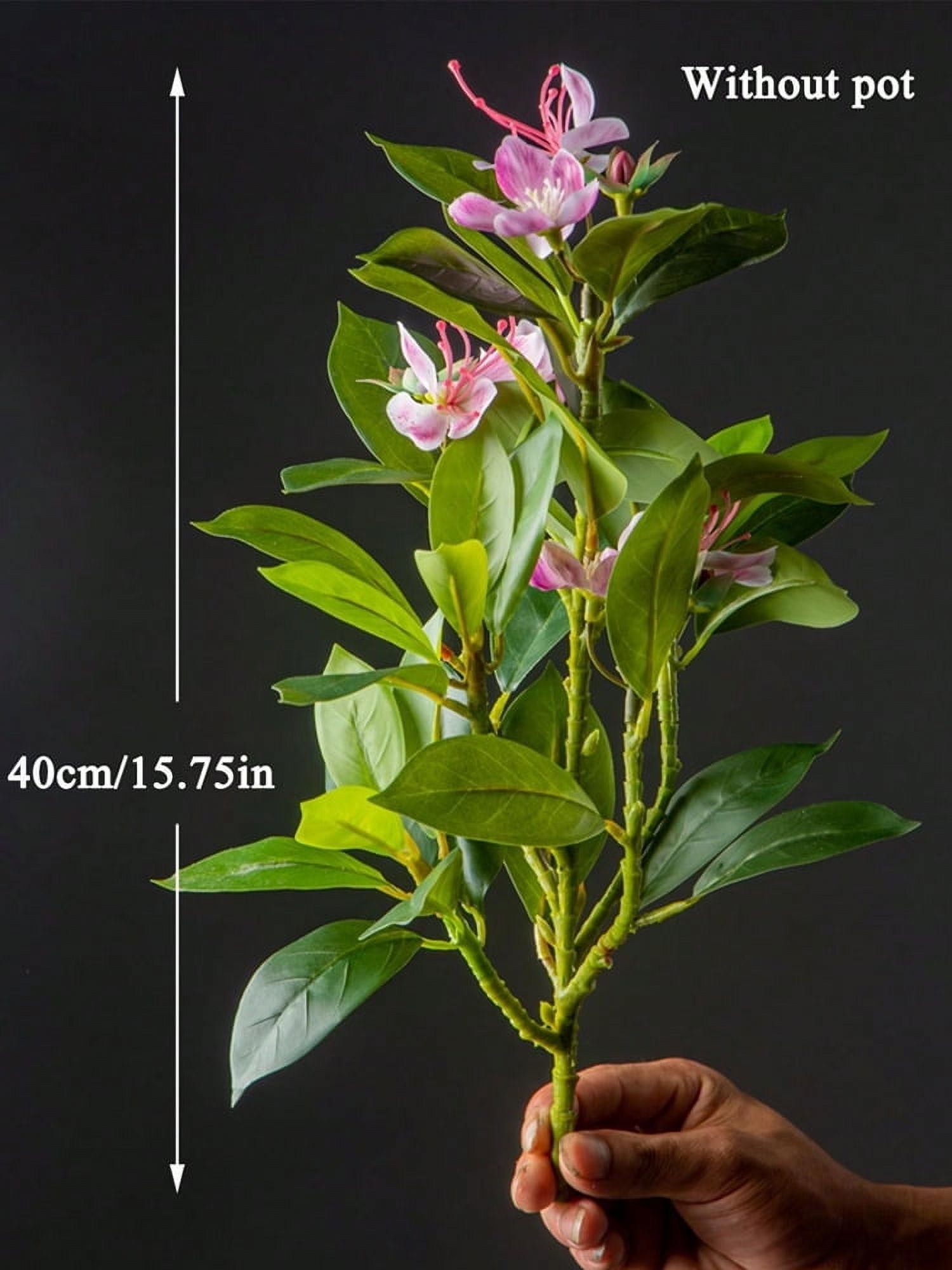 Wangzhenyutt 21-40cm Artificial Azaleas Plants Fake Rubber Tree ...