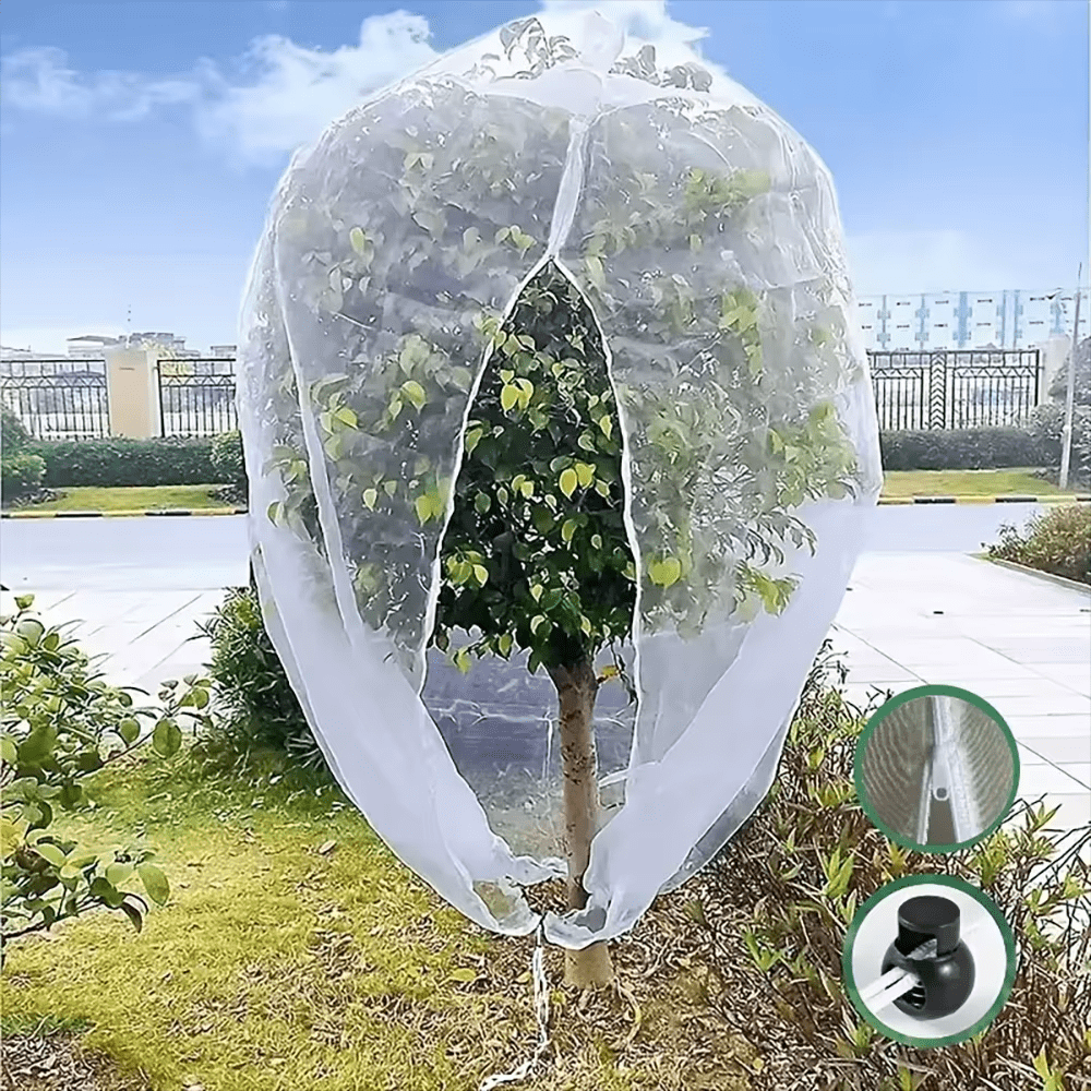 Wangzhenyutt Extra-Thick Garden Netting With Drawstring & Zipper-Insect ...