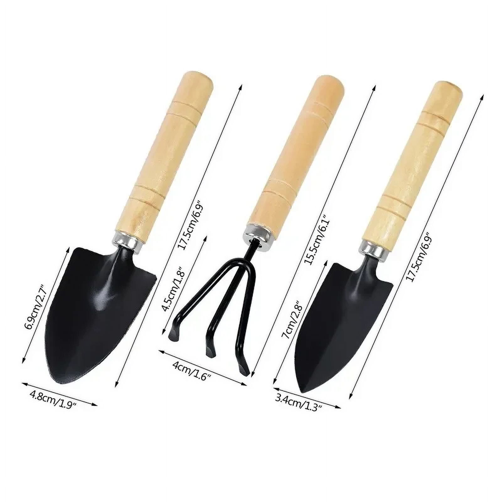Wangzhenyutt Mini Garden Gardening Tools Three Piece Set Small Iron ...
