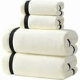 Wanhoo 4-Piece Bath Towel Set -2 Hand Towels, 2 Bath Towels | Super ...