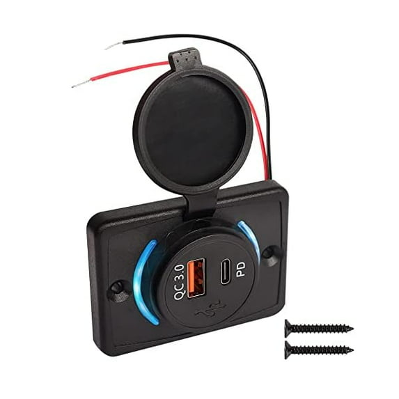 Wanhoo Brand Name 12V-24V Quick Car Charger - Dual PD USB-C & Quick ...