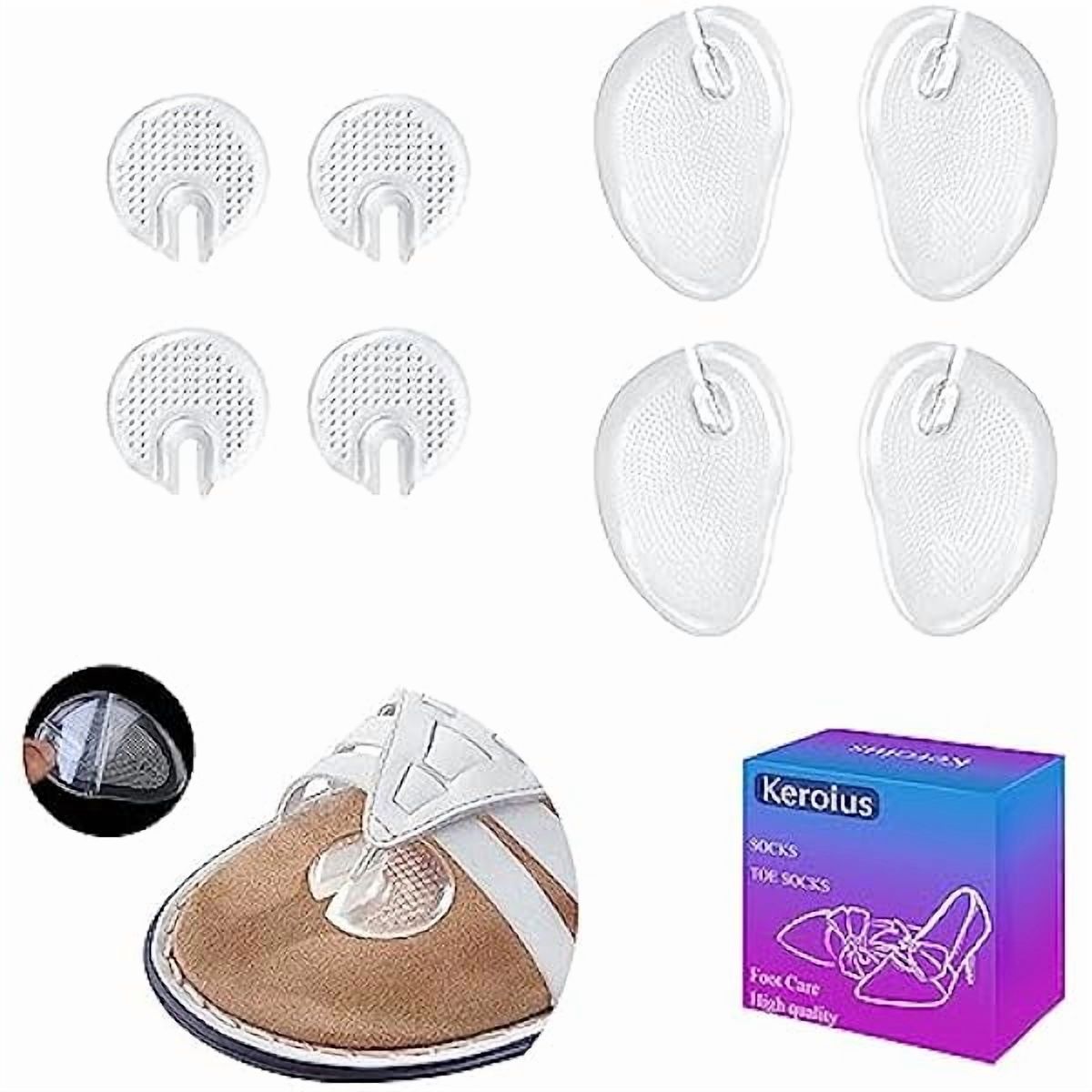 Wanhoo Gel Metatarsal Pads for Thong Sandals Flip Flop,No Slip Silicone ...