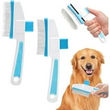 Wanhoo Pet Hair Removal Comb Flea Comb, 2025 Upgraded 2 in 1 Dog Cat ...