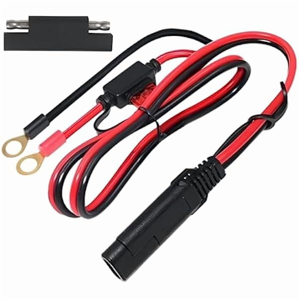 Wanhoo SAE to Ring Terminal Cable - 6FT SPT-2 16AWG 10A Fuse, 2 Pin ...